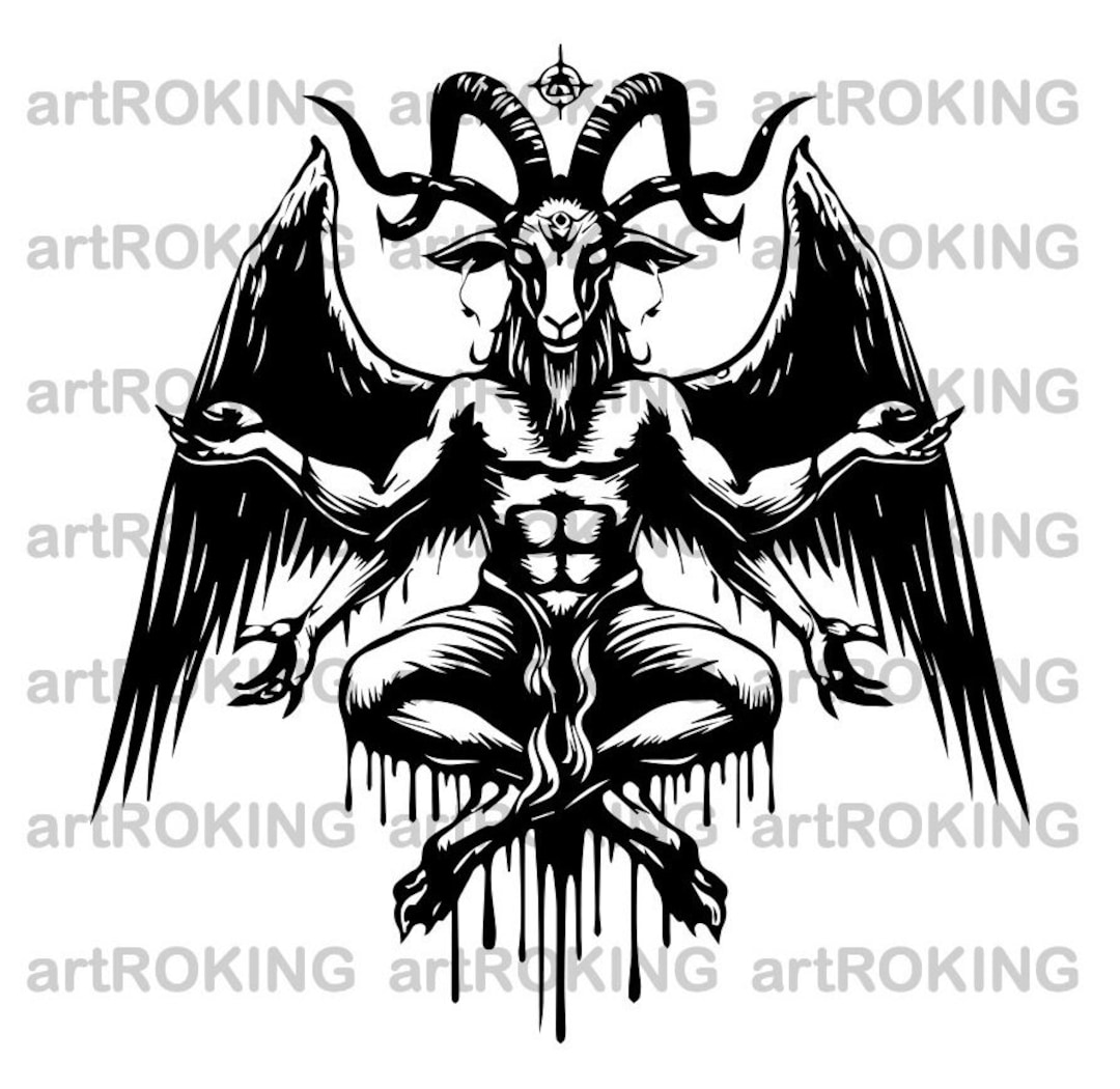 Baphomet Svg, Baphomet Shirt, Baphomet Vector, Baphomet Printable ...