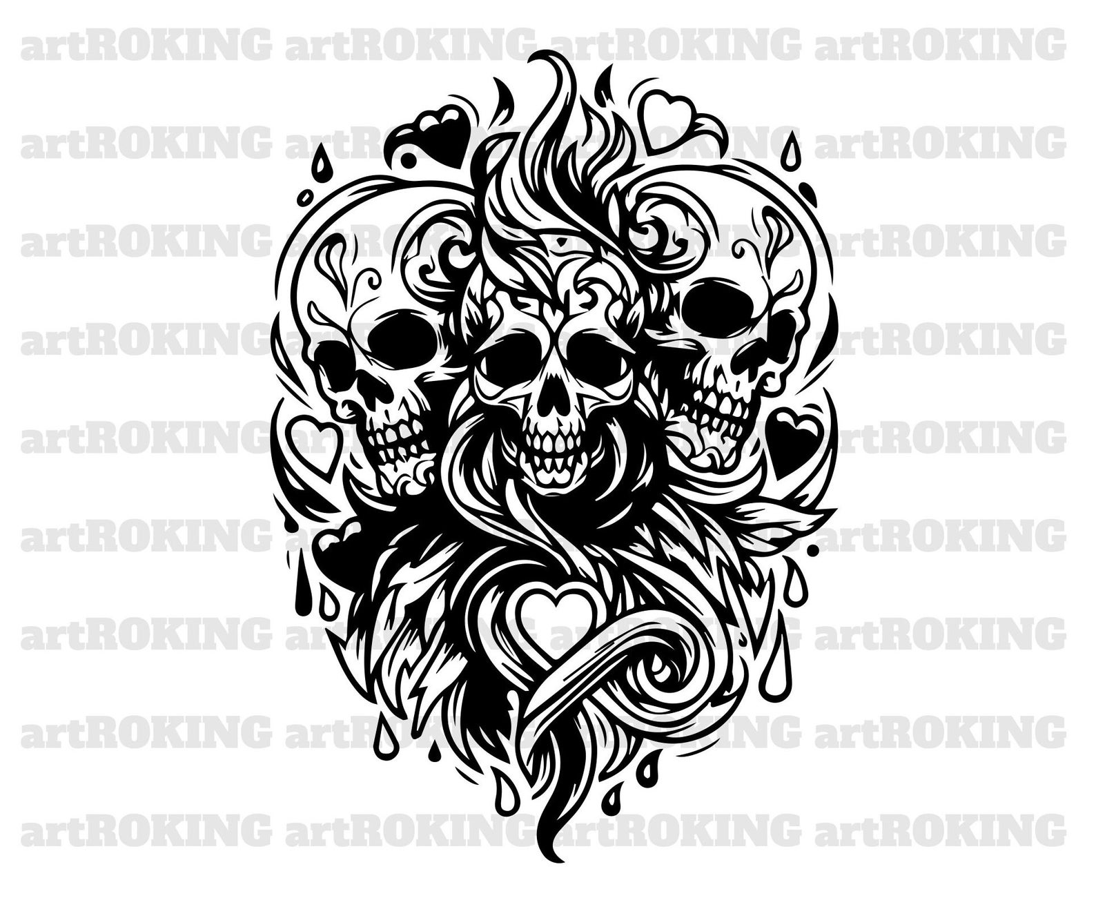 Skull Svg, Gothic Svg, Skeleton Svg, Skull Shirt, Skull Vector, Skull ...