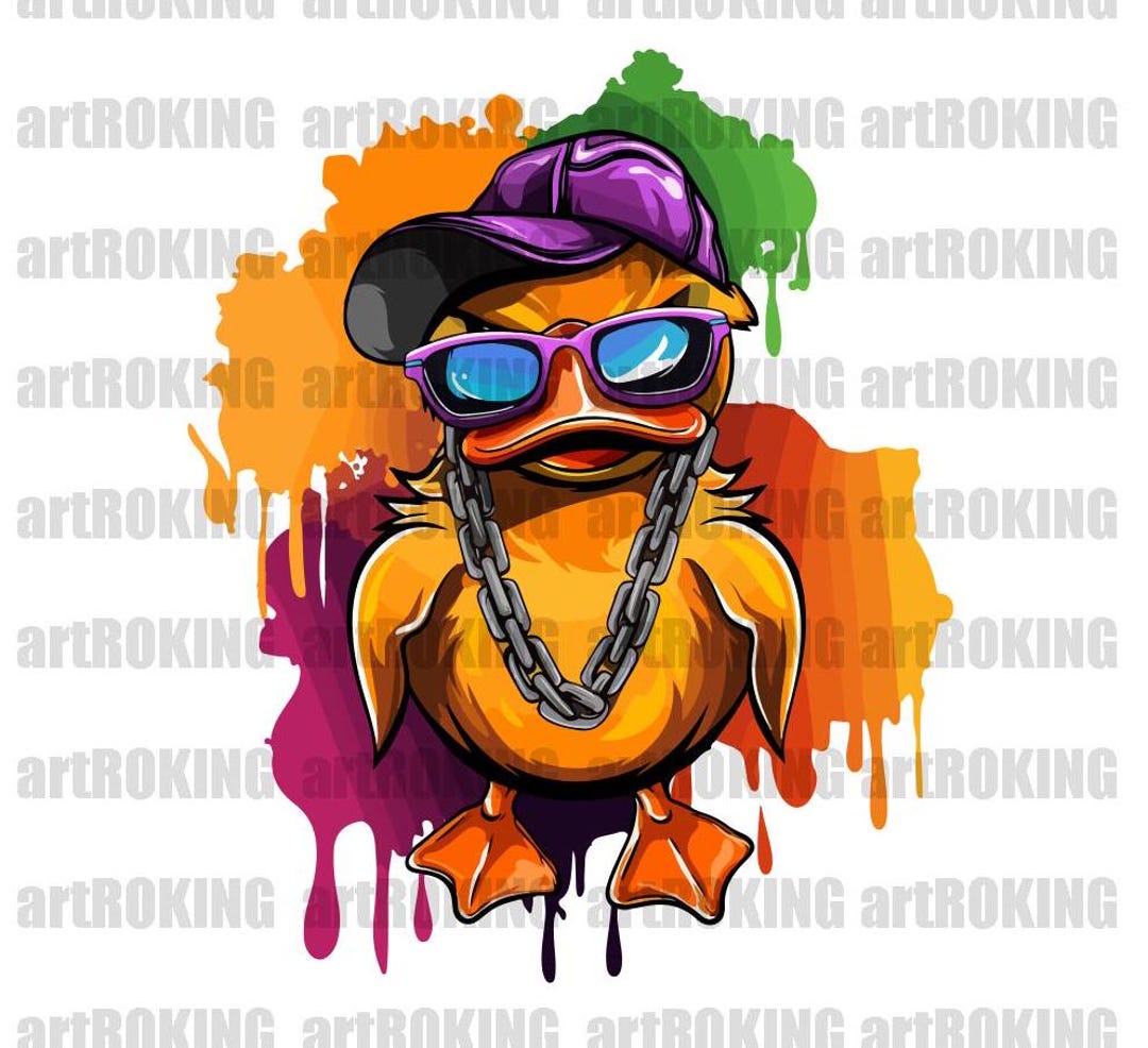 Duck SVG, Halloween Graffiti Duck Art, Spooky Street Style, Dripping ...