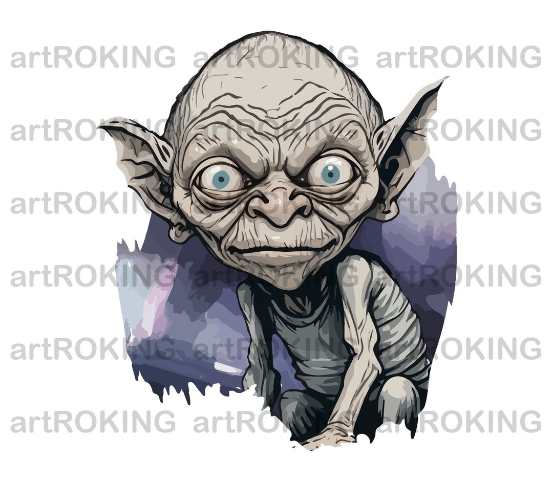 Lord of the Rings SVG, Gollum Svg, Gollum T-shirt Hobbit SVG, Lord of ...
