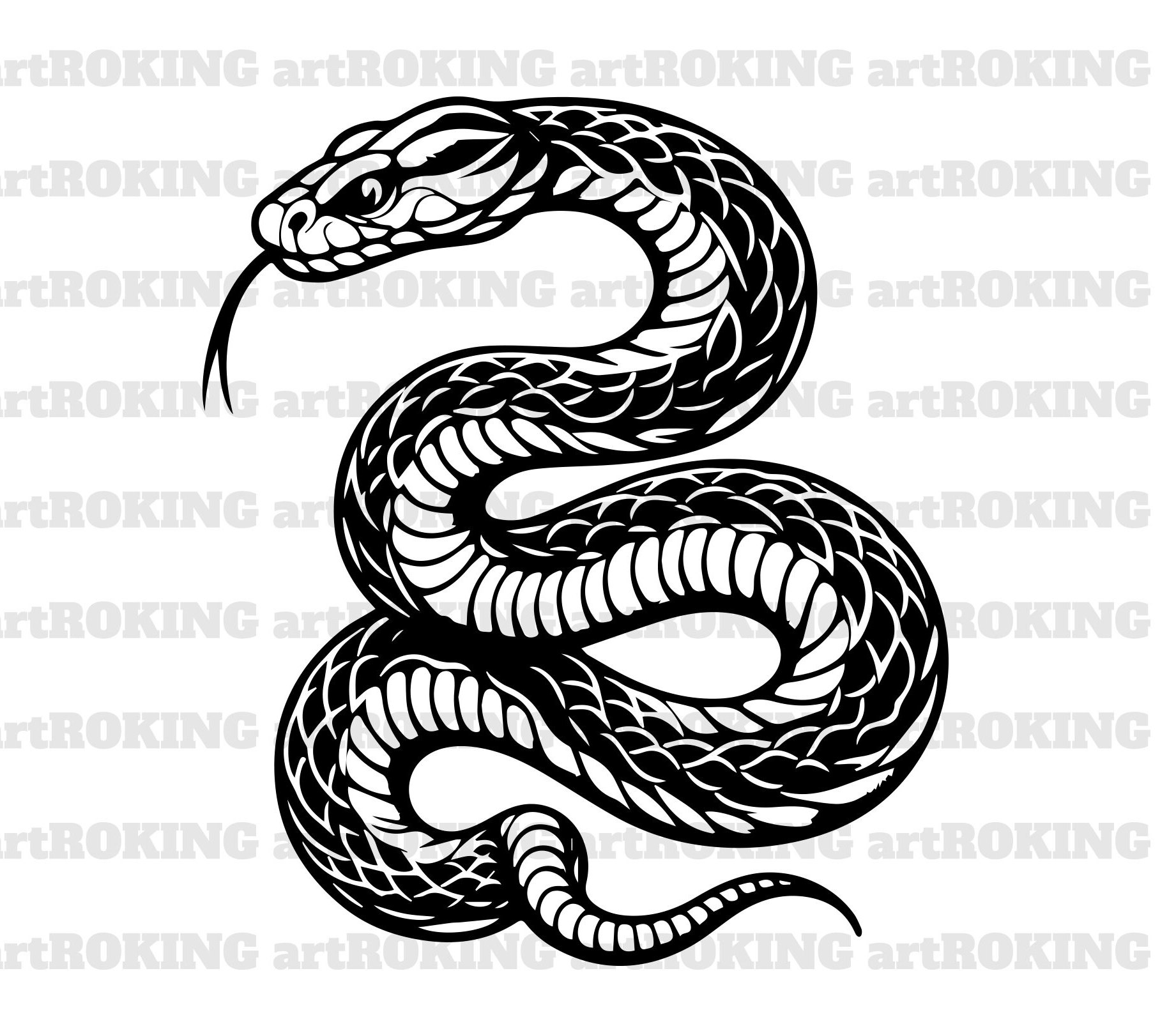 Snake SVG: T-shirt Vector Printable Clipart - Etsy