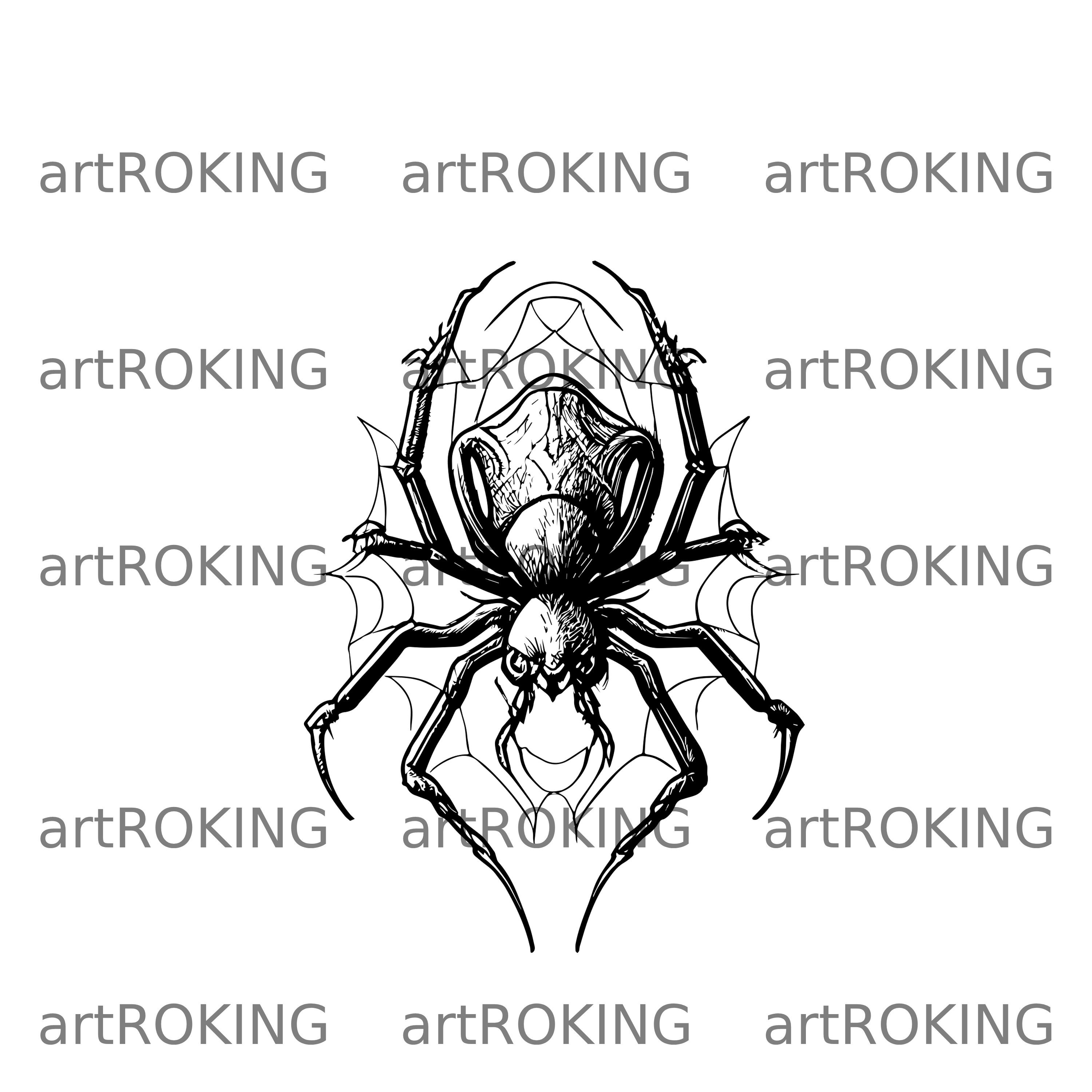 Spider SVG, Spider Vector, Spider Tattoo Climpart, Spider Printable - Etsy
