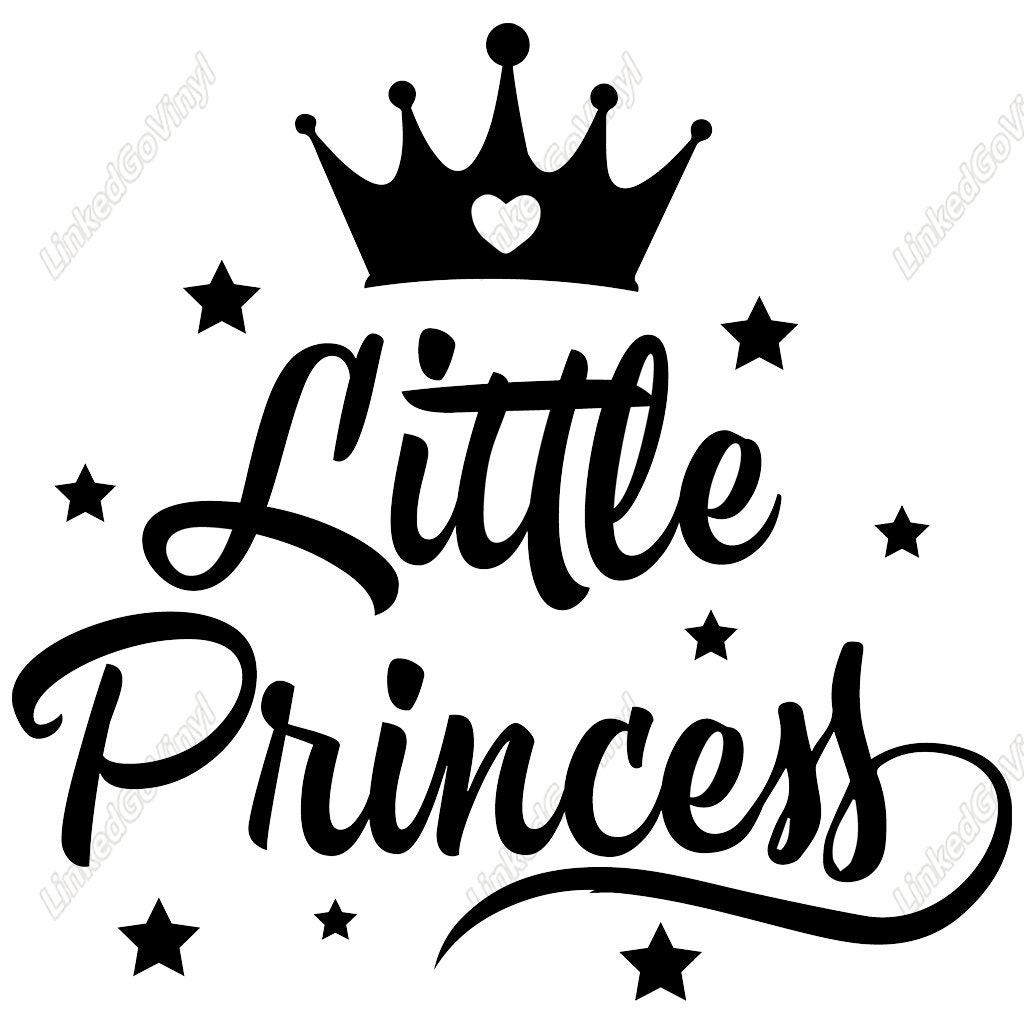 Pretty Princess With Crown SVG - Transparent Background - Etsy