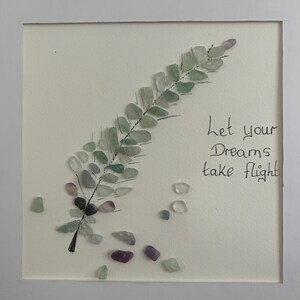 Feather, Handmade , Seaglass Feather Beach Art,new Home,birthday Gift ...
