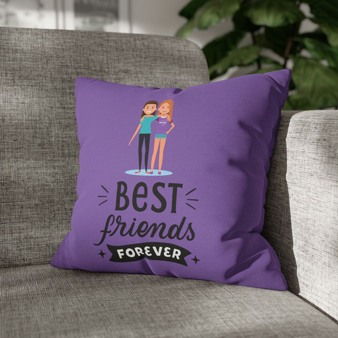 Best Friends Pillow Case, Cute Pillow Case for Best Friends, Unique ...