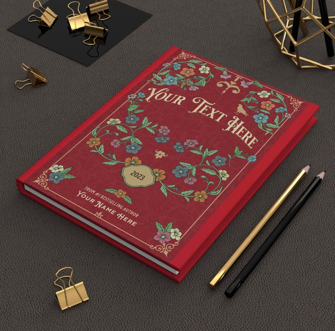 Custom Novel Journal, Personalized Notebook, Personalized Poetry ...