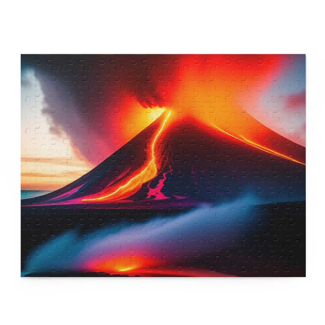 Volcano Puzzle - Etsy