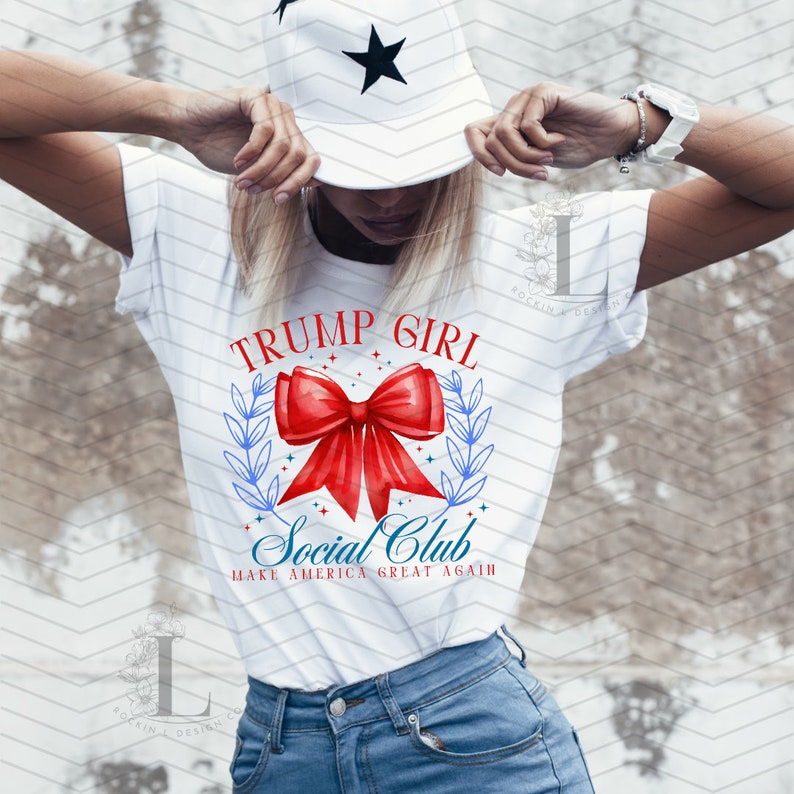 Trump Girl Social Club PNG, Trump Girl MAGA Png Jpeg Jpg, Trump PNG ...