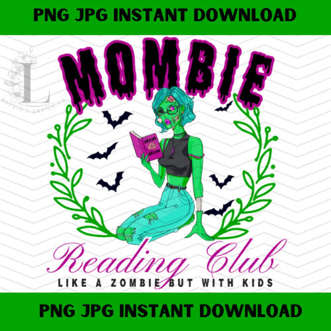 MOMBIE READING CLUB Png, Mombie Reading Club Jpeg, Mombie Reading Club ...