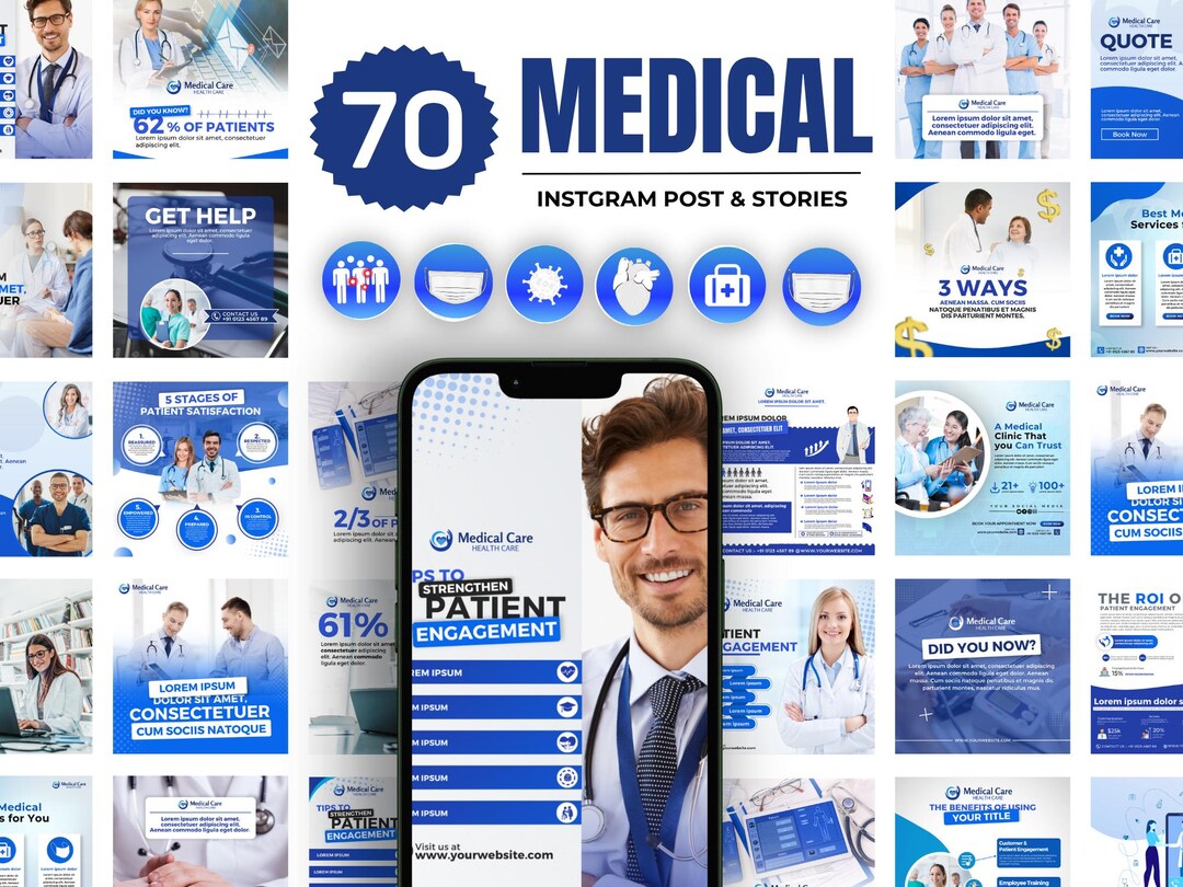 Medical Canva Templates: Social Media Content for Health Professionals ...