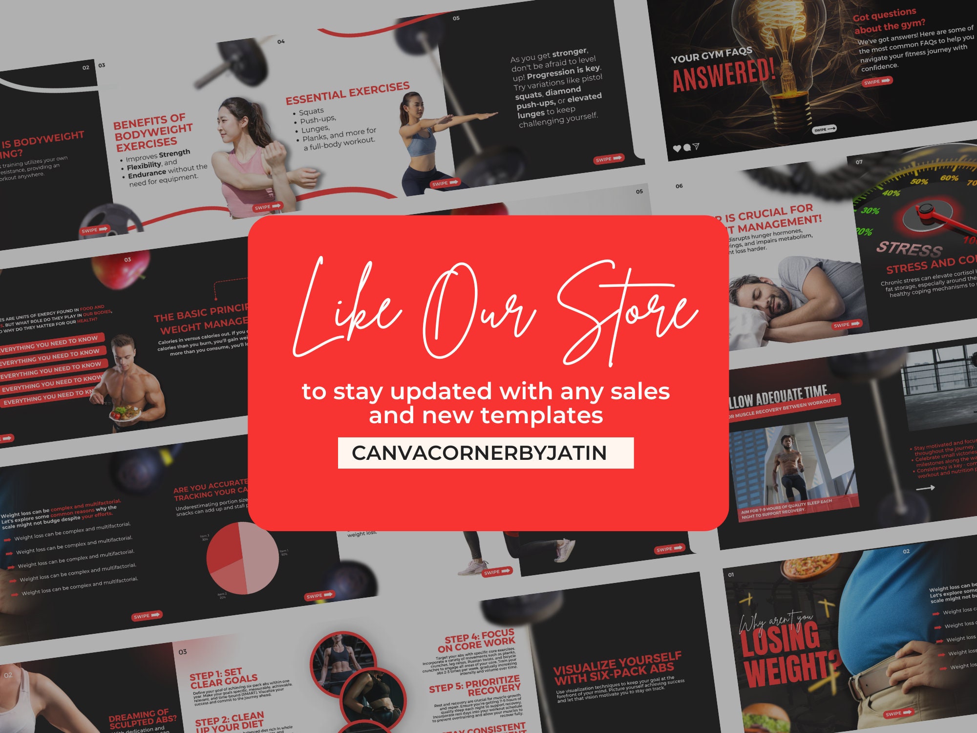Gym Fitness Welcome Pack: Client Onboarding Canva Template - Etsy
