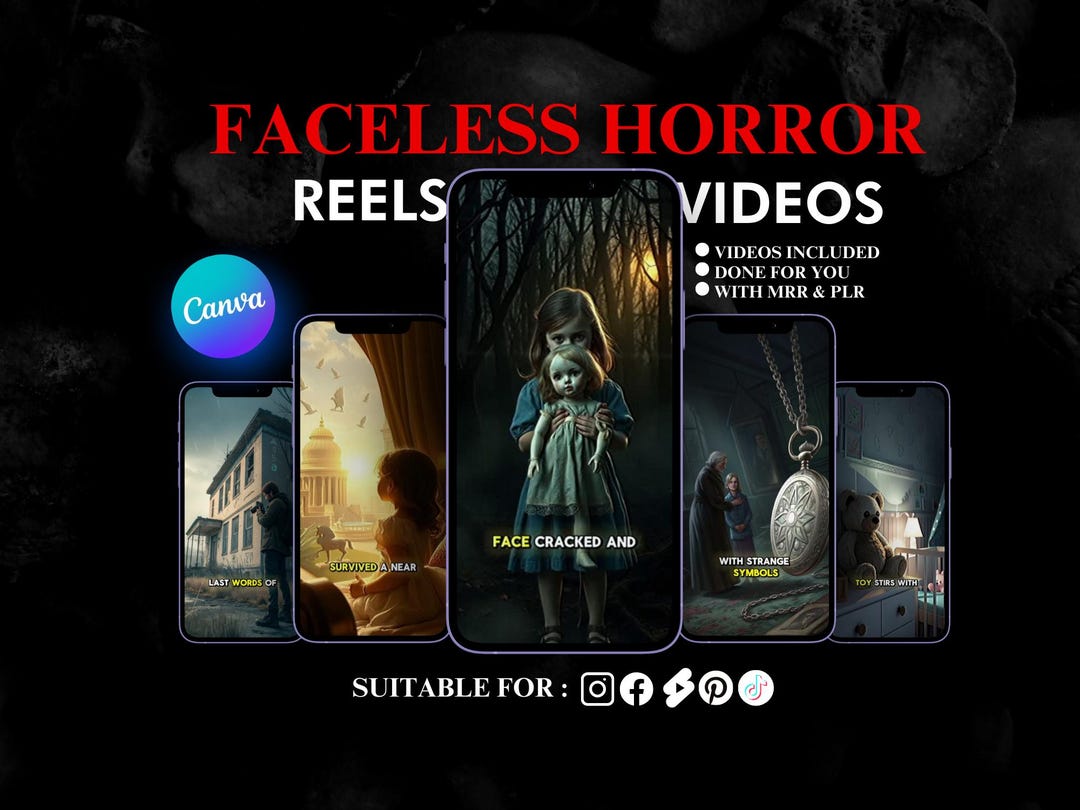 Faceless Horror Videos: Creepy Reels, Shorts, Tiktok (digital Download ...