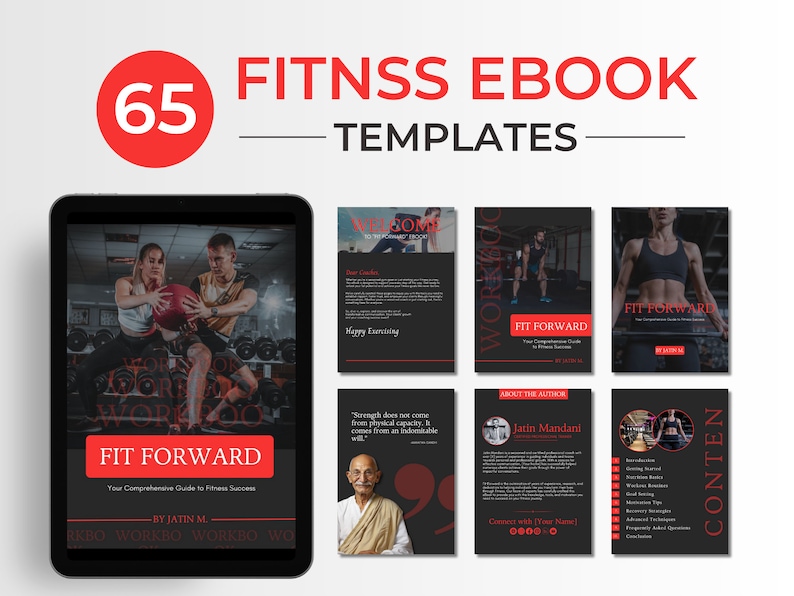 Fitness Ebook Template, Personal Trainer Exercise Program, Fitness ...