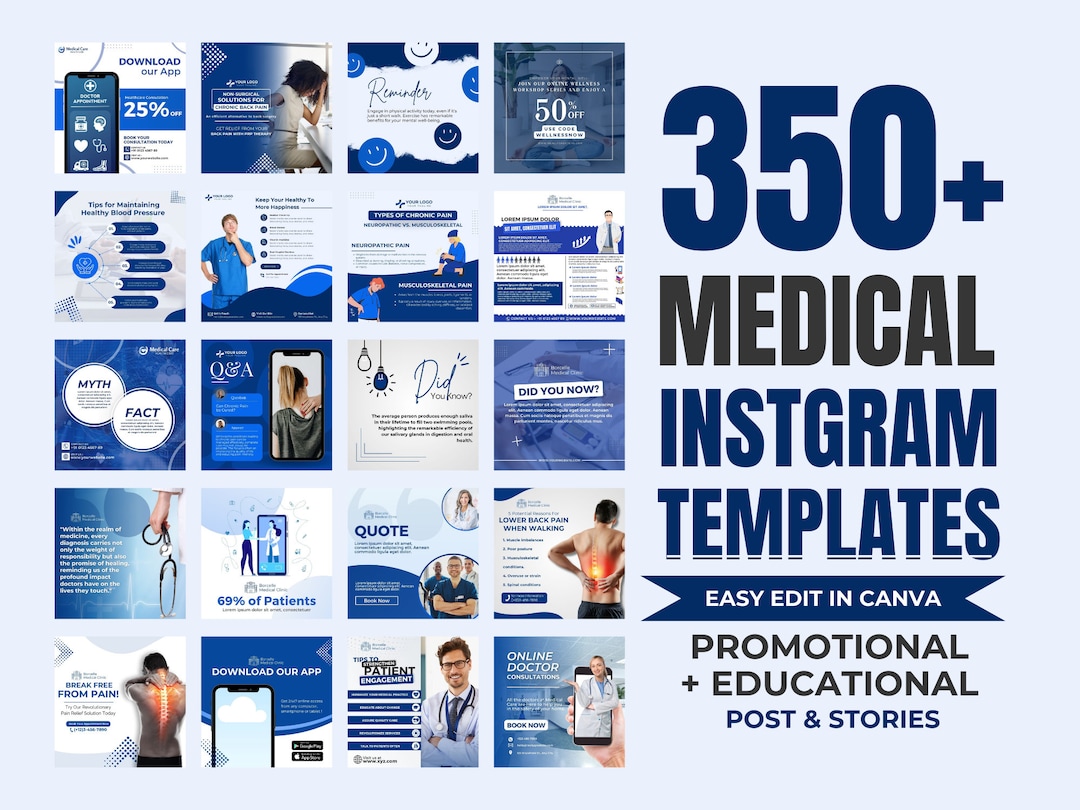 Medical Canva Templates, Healthcare Content, Hospital Medicine ...