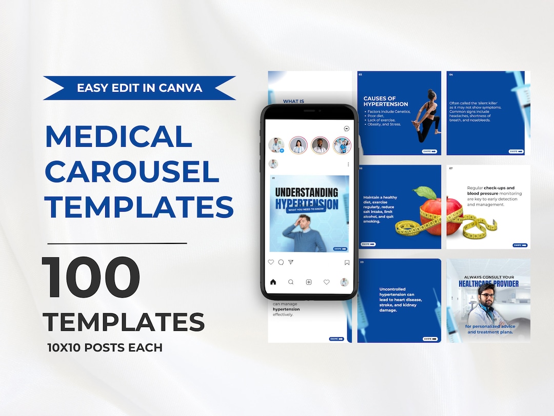 Medical Carousel Templates for Health Professionals Medical Branding ...