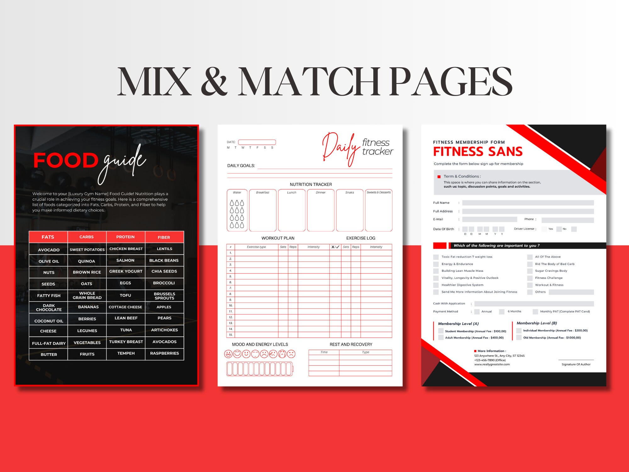 Gym Fitness Welcome Pack: Client Onboarding Canva Template - Etsy