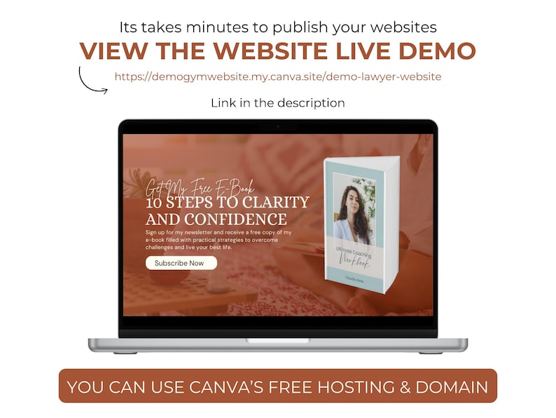 Life Coach Website Template: Canva One Page Design - Etsy