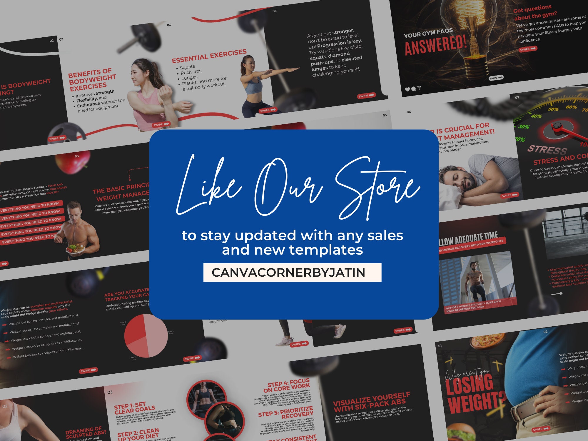 Medical Carousel Templates: Health Professional Branding (100 Templates ...