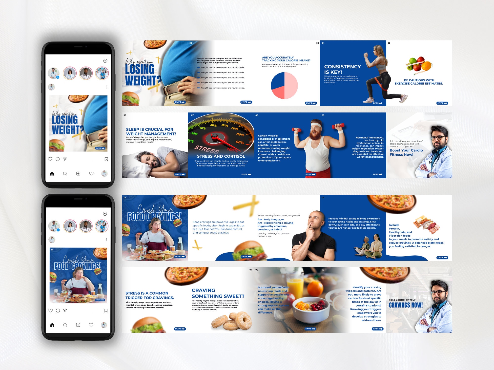 Medical Carousel Templates: Health Professional Branding (100 Templates ...