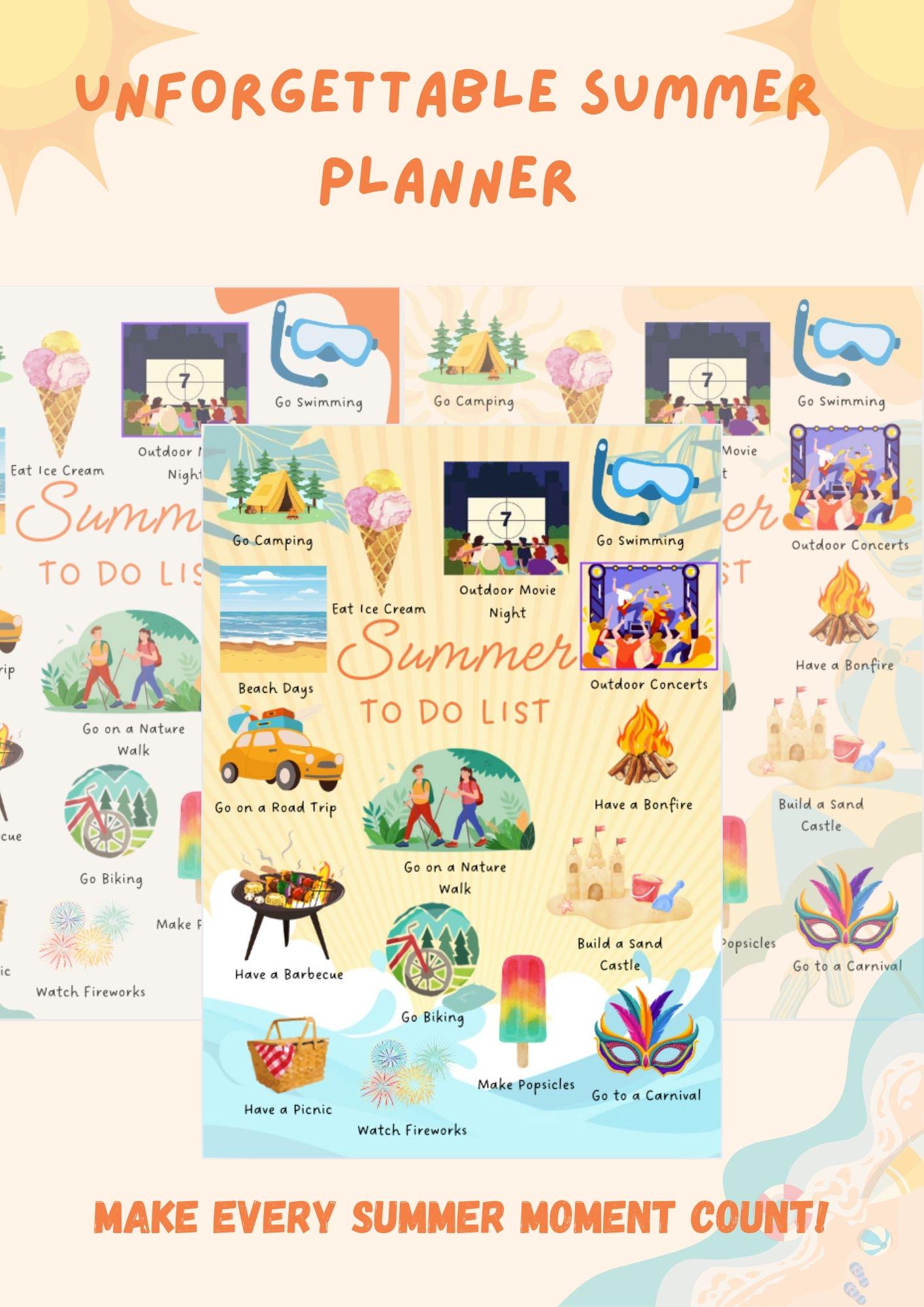 Summer Bucket List for Kids & Families | Vacation Planner and To-do ...