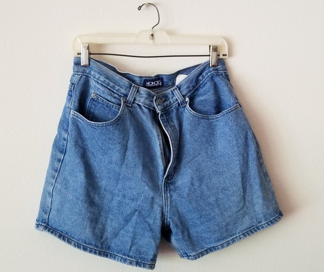 Vintage 1990's Honors High Rise Denim Shorts Medium Wash Size 12 - Etsy