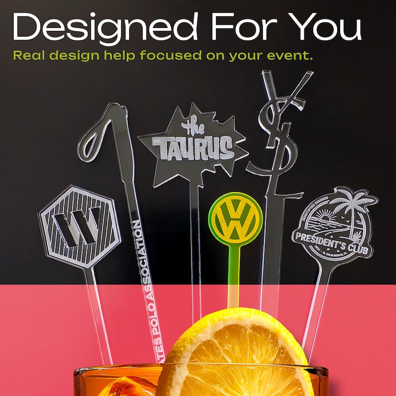 Custom Logo Cocktail Stirrers: Corporate Event Swizzle Sticks - Etsy