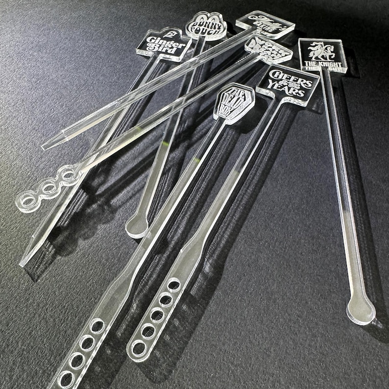 Personalized Cocktail Stirrers: Custom Event & Wedding Drink Swizzle ...