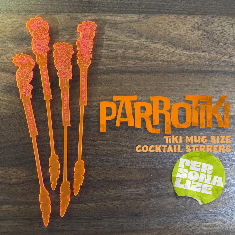 Swizzle Stick Custom Tiki - Etsy