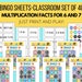 Multiplication Bingo, Multiplication Facts 6 and 7, Math Games, 3rd ...