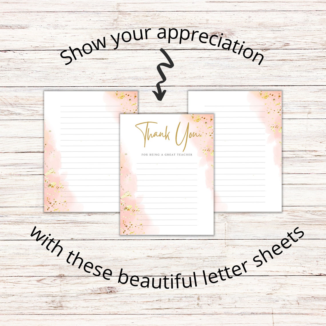 Teacher Appreciation Letter, Teacher Thank You Note, End of Year Letter ...