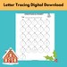 Christmas Lower Case Letter Writing Tracing Printable, Missing Letter ...