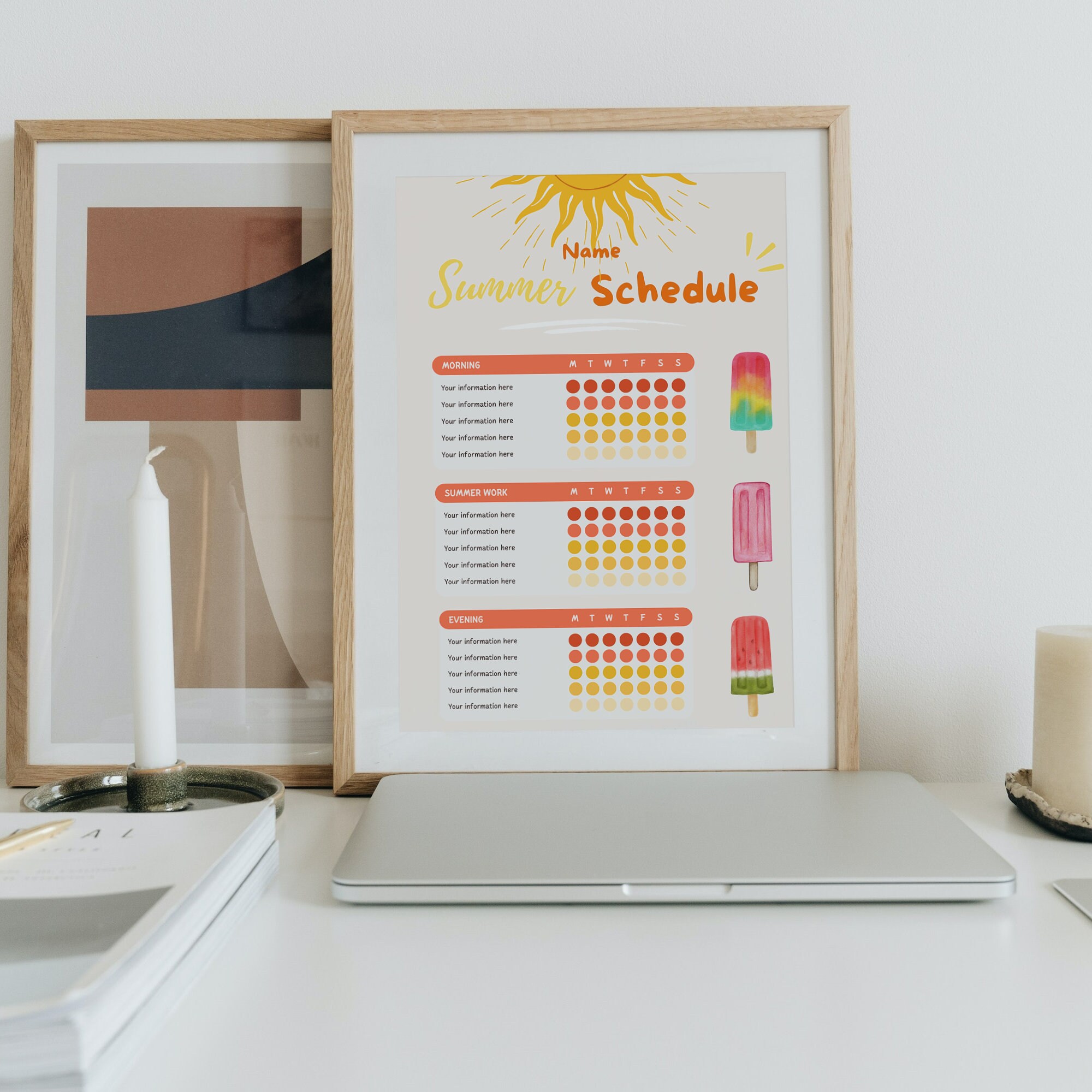 Summer Schedule Editable Template, Kids Summer Schedule Checklist ...
