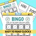 Bingo Sheets: Time to the Hour and Half Hour, Telling Time Bingo Cards ...