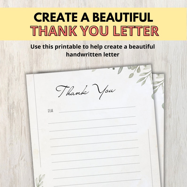 Thank You Letter, Teacher Appreciation , Thank You Stationary ...