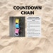 Vacation Countdown Chain, Countdown Printable, Trip Countdown Printable ...