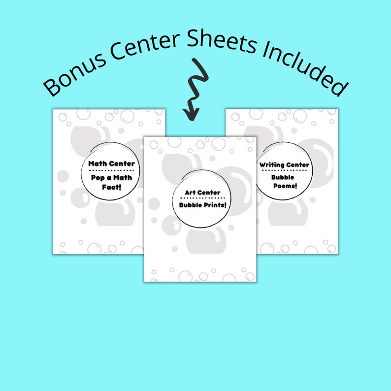 1st-3rd Grade Bubble Theme Day Lesson Bundle, Bubble Activities in ...