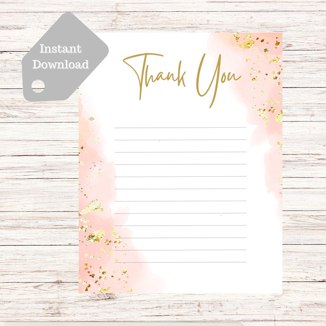 Thank You Letterhead, Teacher Appreciation Note, Handwritten Letter ...