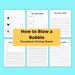 Printable-how to Blow a Bubble, Creative Writing Worksheets, First ...