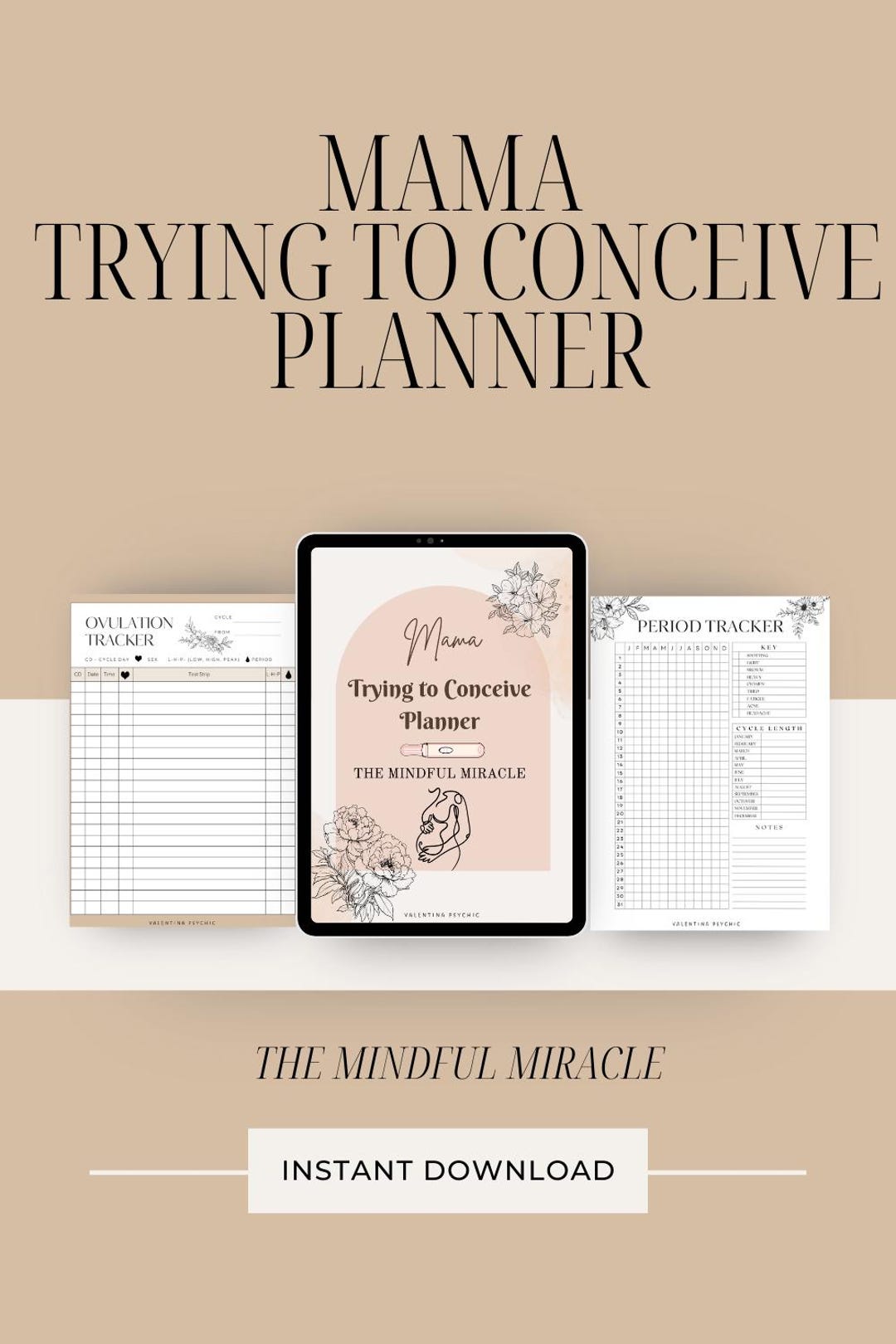 Mama Trying to Conceive Ovulation Tracker Printable, Printable ...