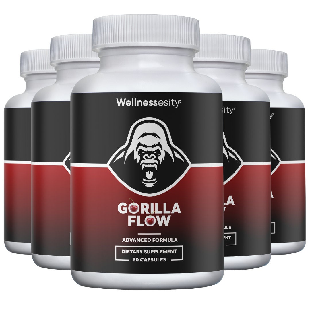 Gorilla Flow Prostate Support/urinary Tract Health 5 Bottles 300 ...
