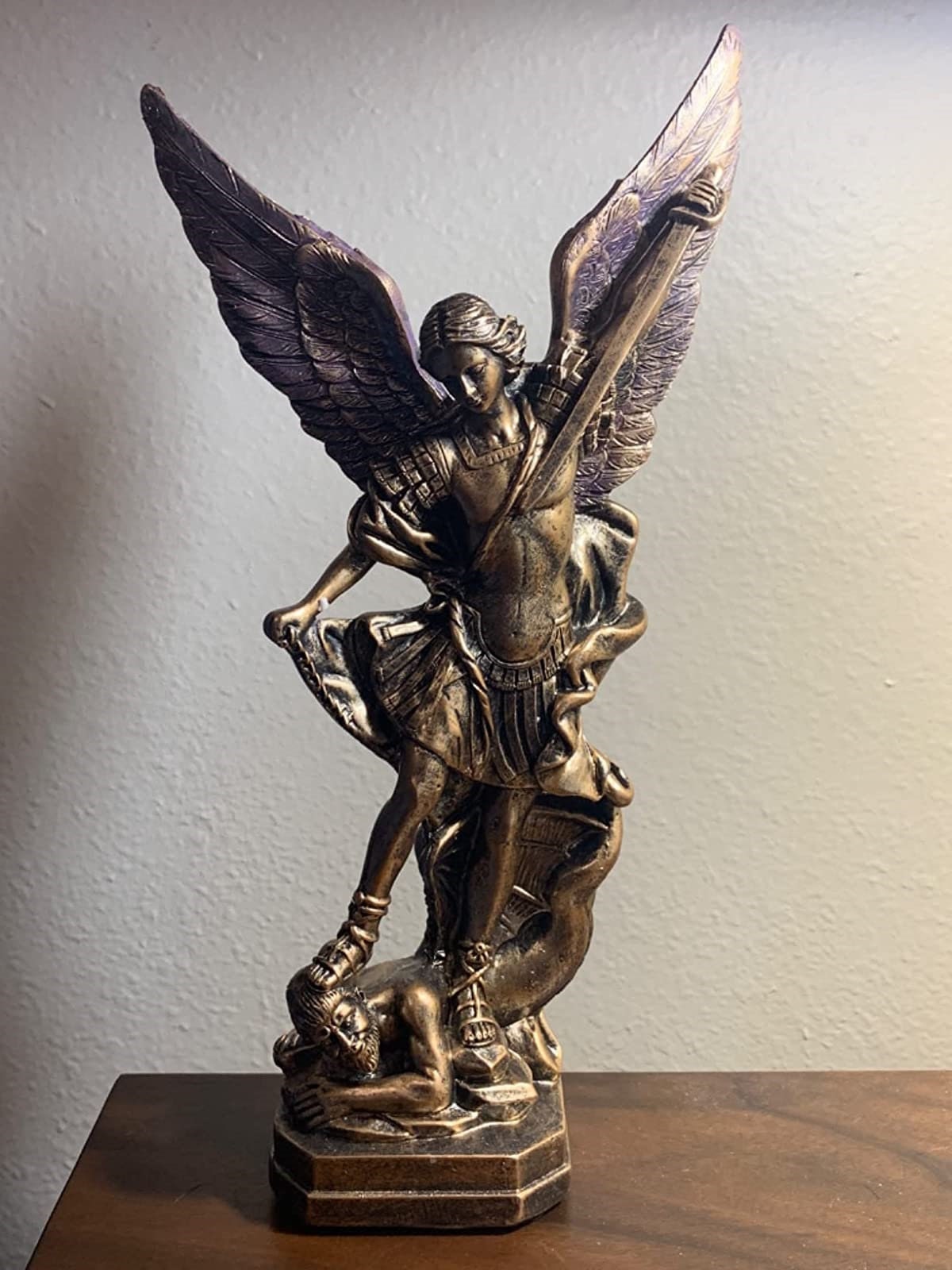 Angel Killing Demon Statue