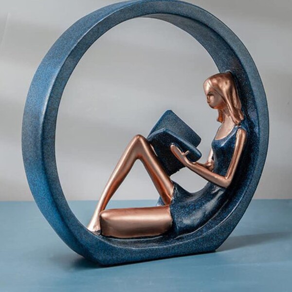 Girl Reading Statue - Etsy