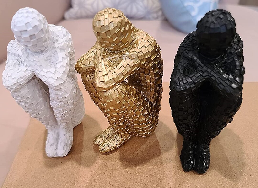 Sturdy Durable Sculpture Mini Thinker Statues Set Handmade - Etsy