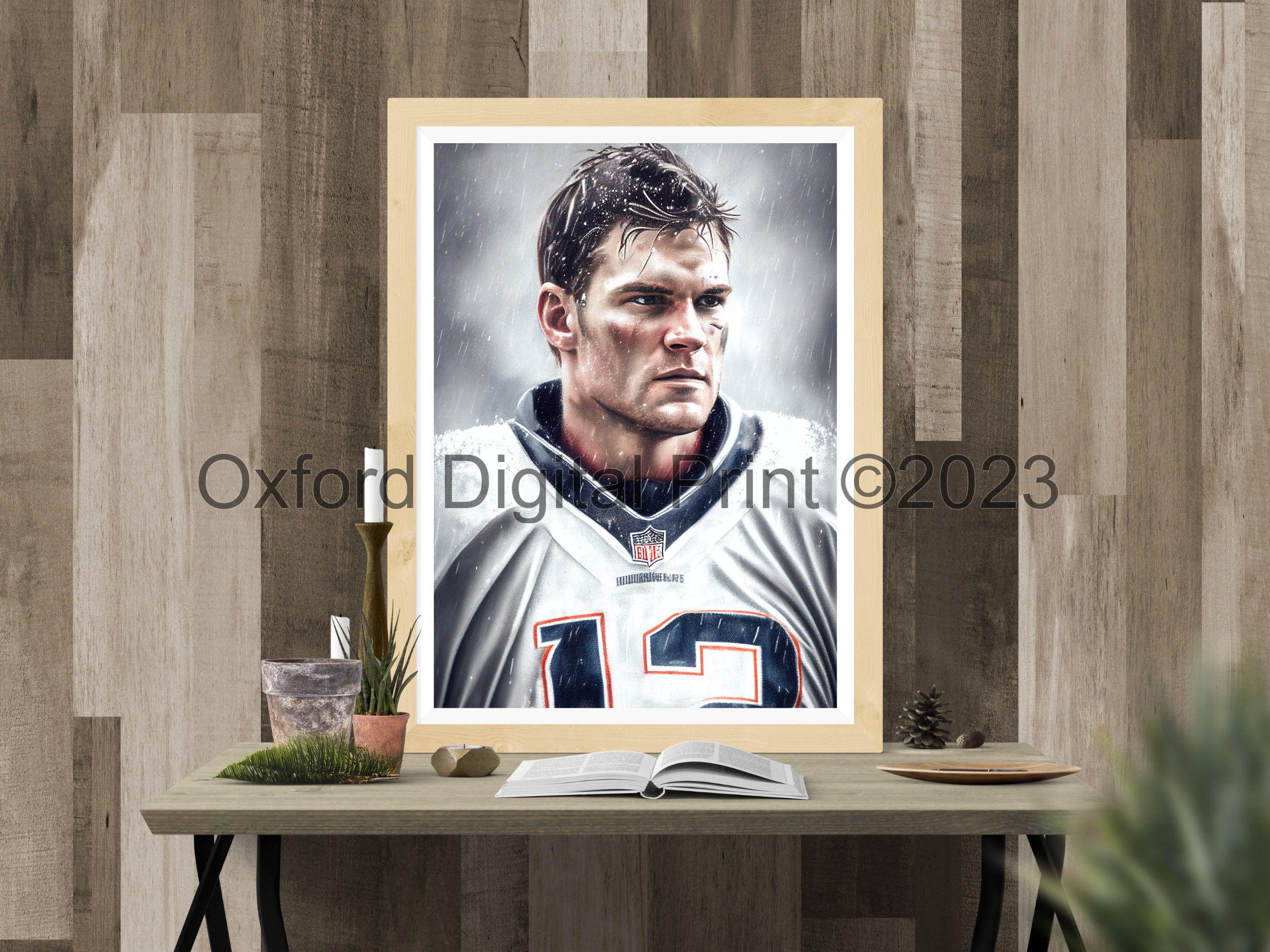 Tom Brady Printable Pop-art Portrait | Wall Art | Funky Pop-art Poster ...