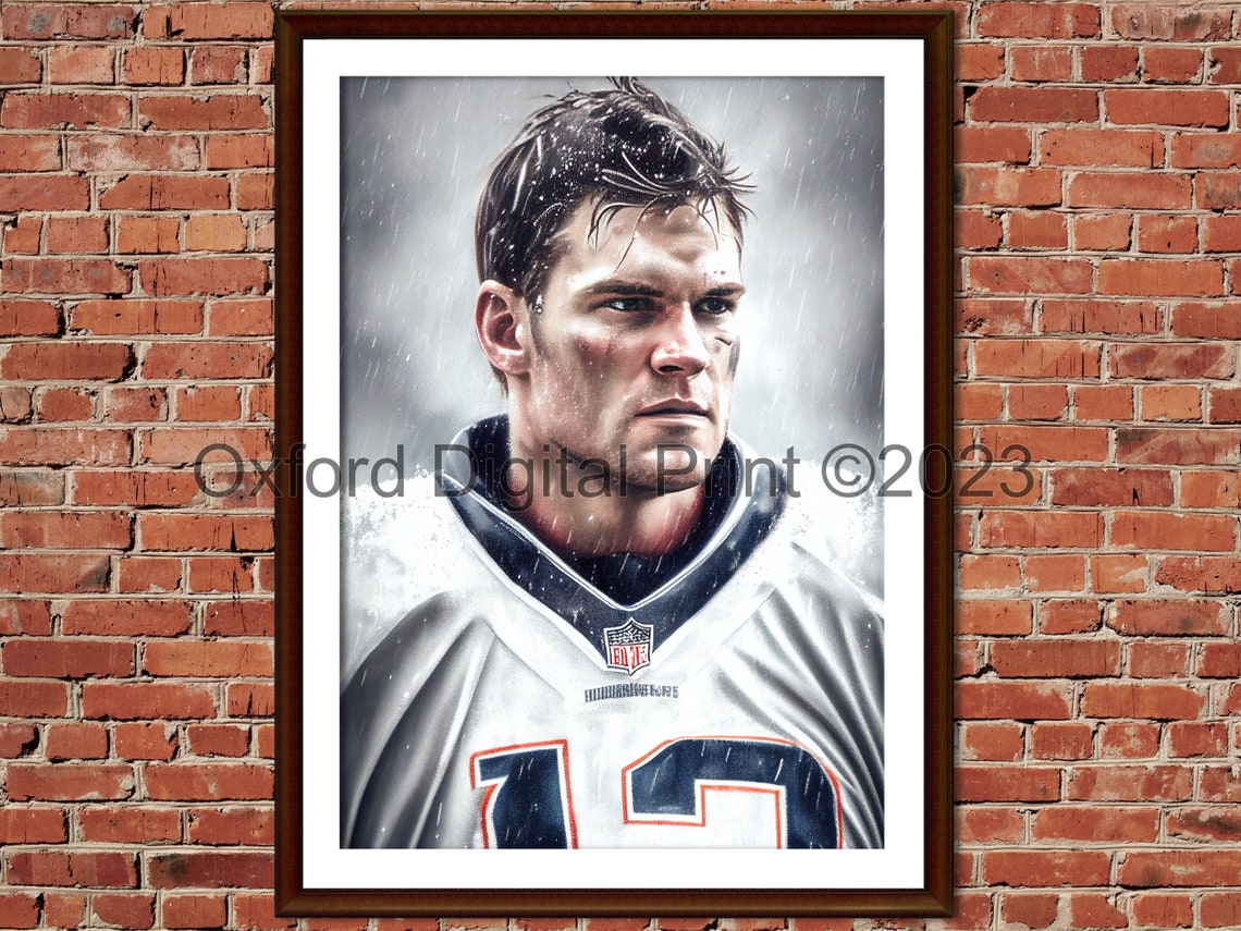 Tom Brady Printable Pop-art Portrait | Wall Art | Funky Pop-art Poster ...