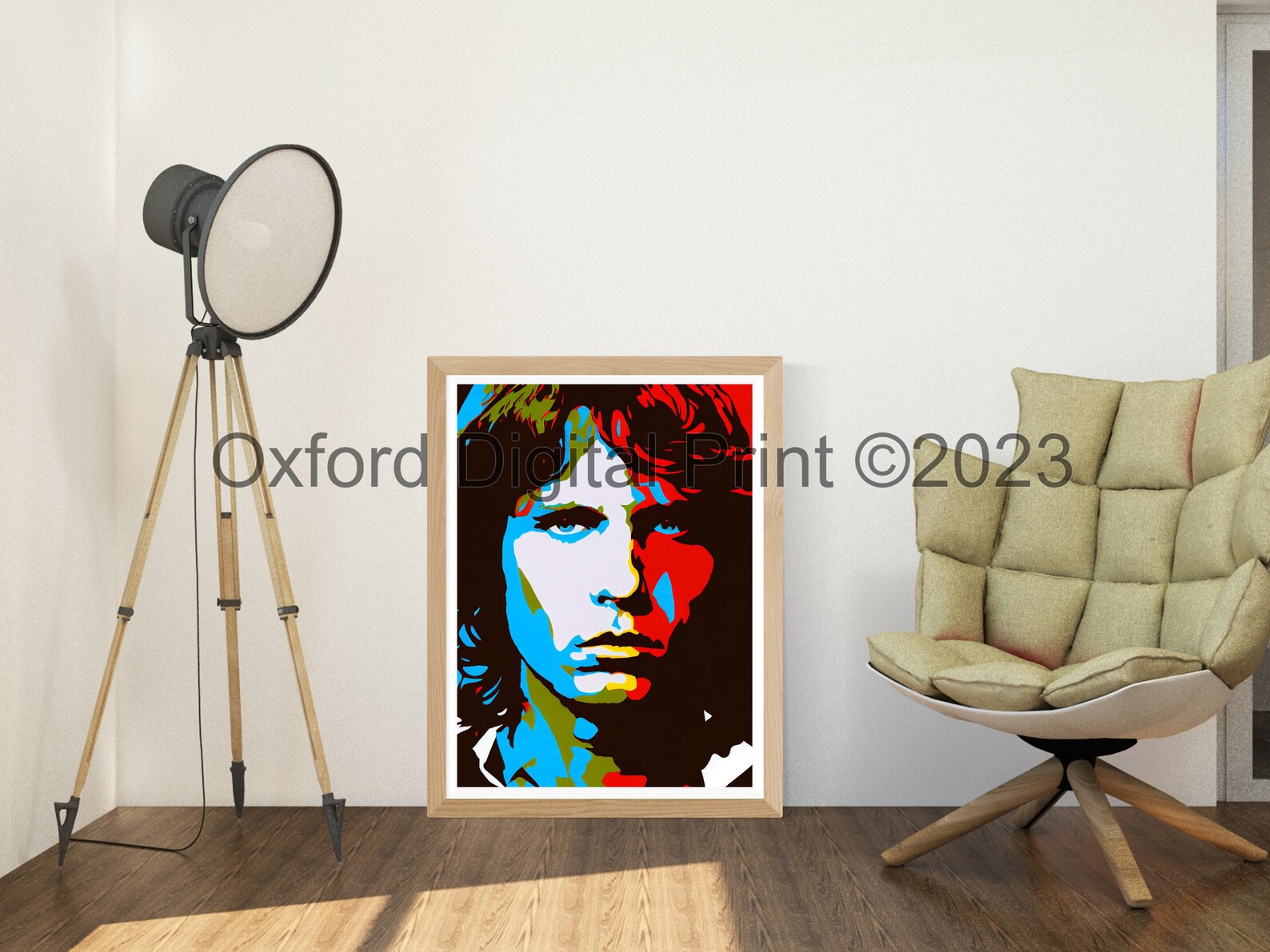 Jim Morrison Printable Pop-art Portrait | Wall Art | Funky Pop-art ...