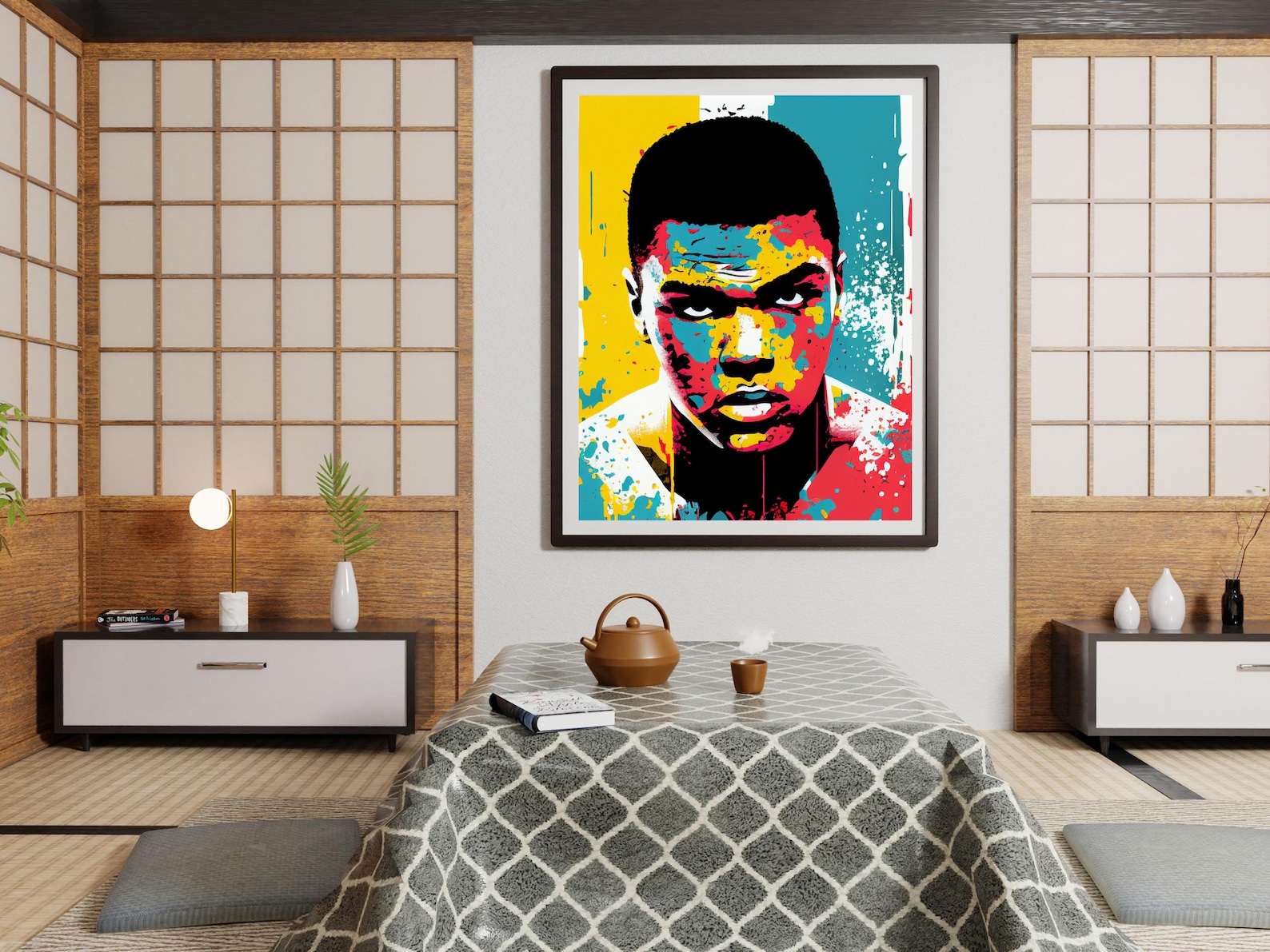 Muhammad Ali Printable Pop-art Portrait | Wall Art | Funky Pop-art ...