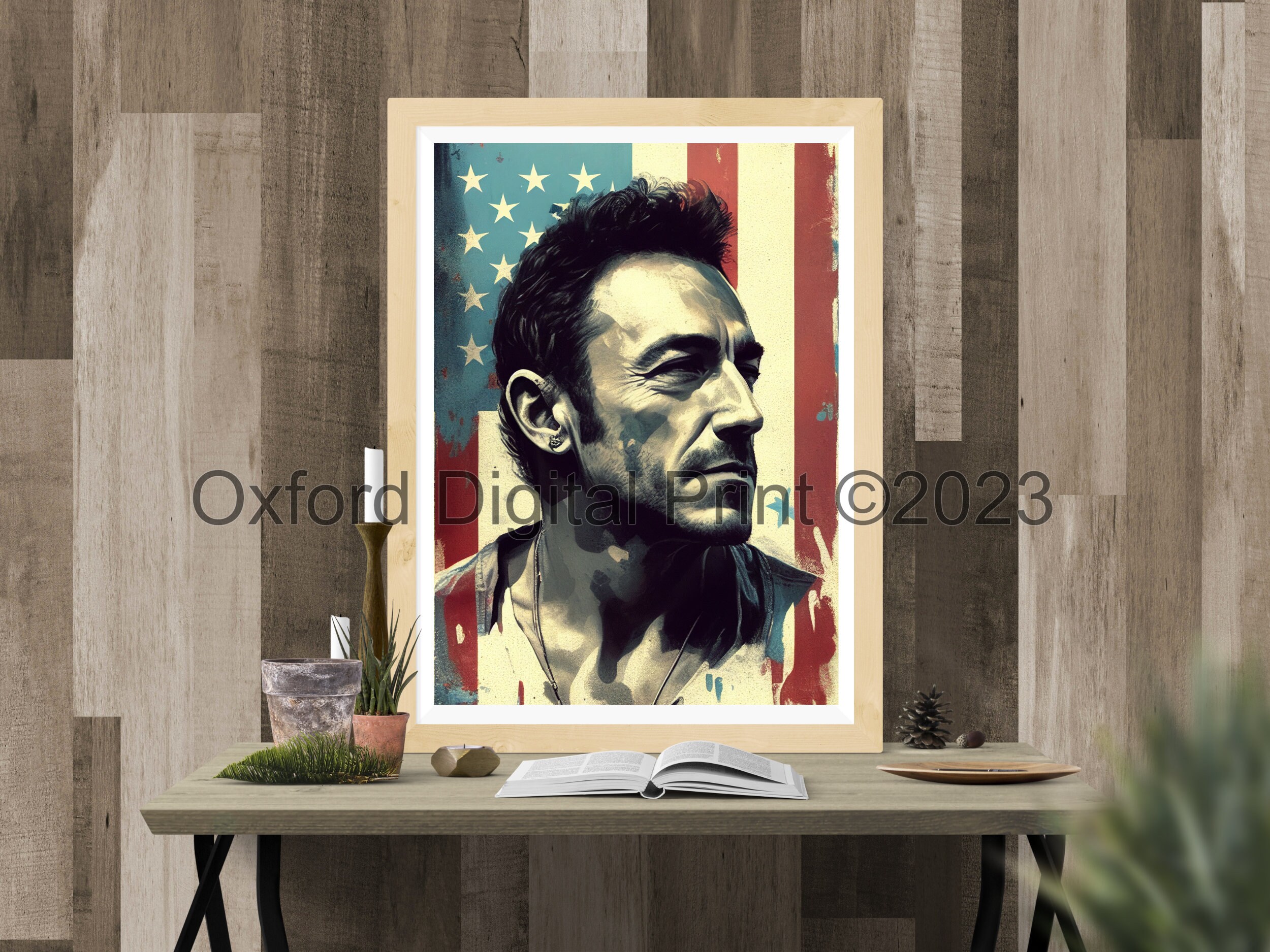 Bruce Springsteen Printable Pop-art Portrait Wall Art Funky Pop-art ...