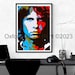 Jim Morrison Printable Pop-art Portrait Wall Art Funky Pop-art Poster ...