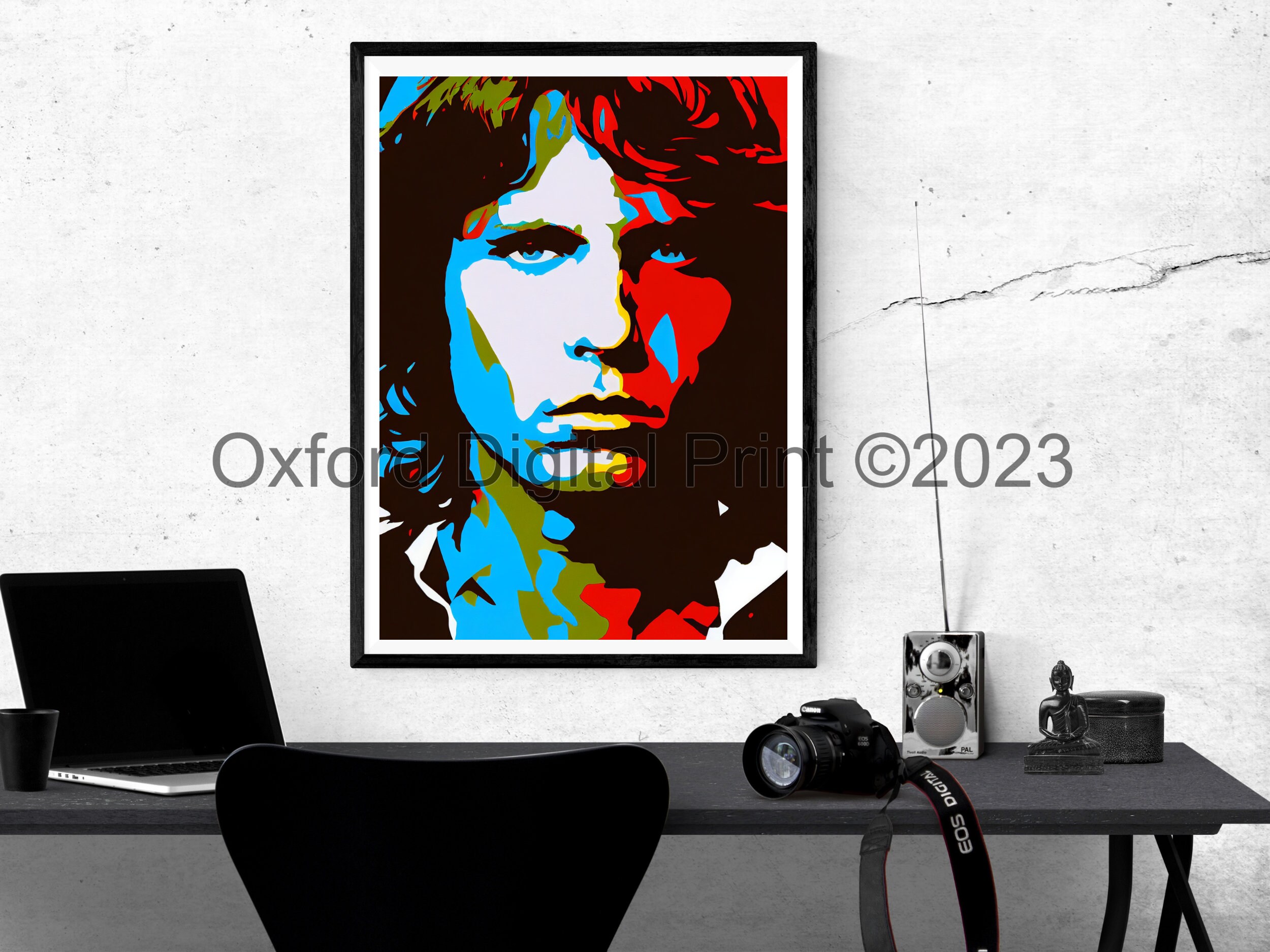Jim Morrison Printable Pop-art Portrait Wall Art Funky Pop-art Poster ...